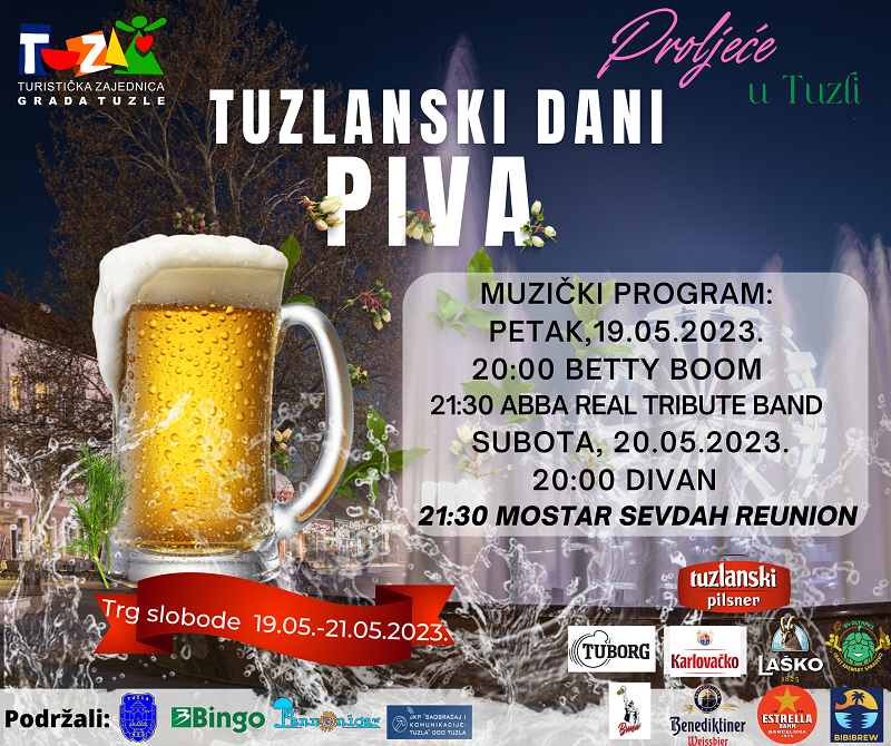 Tuzlanski dani piva od 19. do 21. maja na Trgu slobode - TIP.ba