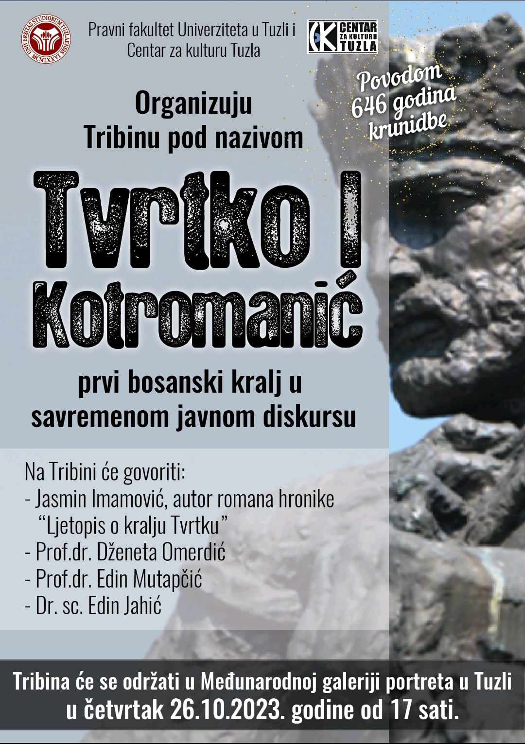 Najava tribine Tvrtko I Kotromanić – prvi Bosanski kralj - TIP.ba