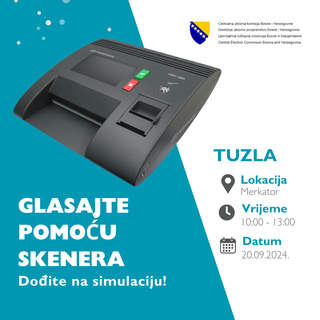 Tuzla: Glasajte pomoću skenera, dođite na simulaciju! - TIP.ba