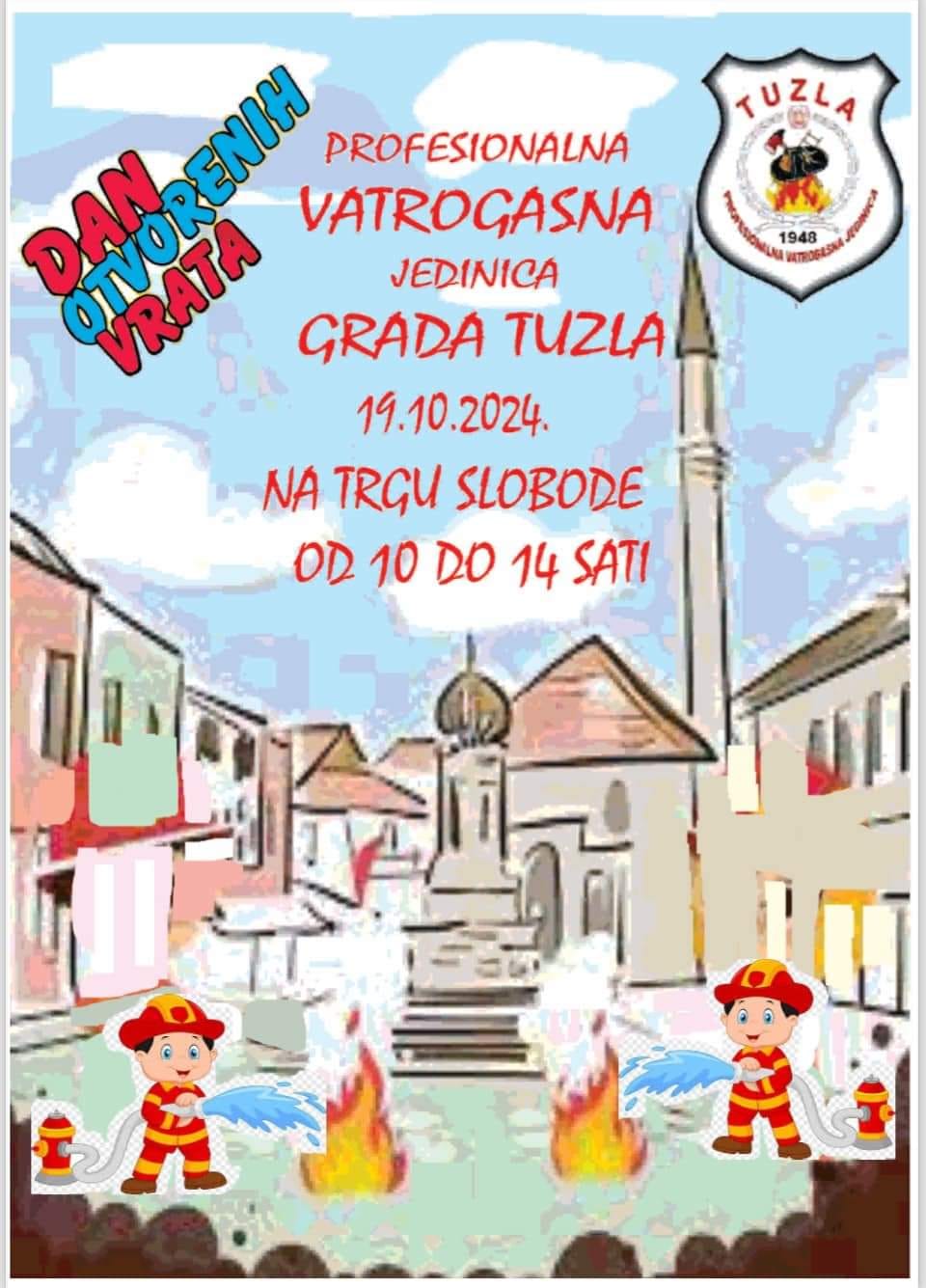 Tuzlanski vatrogasci organizuju Dan otvorenih vrata na Trgu slobode ...
