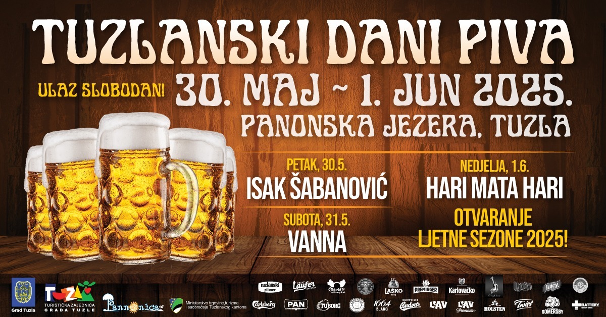 Najavljena tri koncerta: U petak počinju Tuzlanski dani piva u ...
