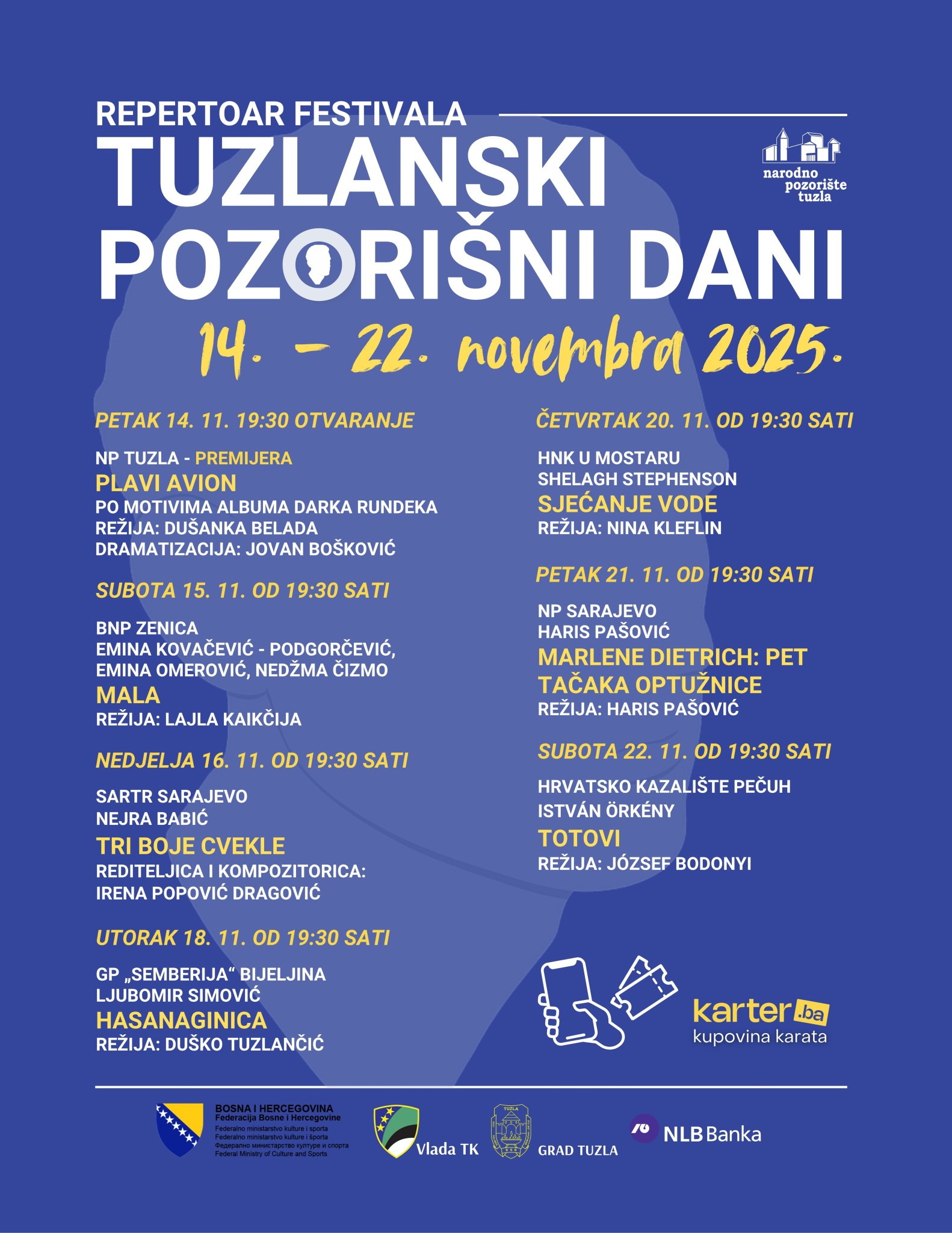 “Tuzlanski pozorišni dani 2025.” uskoro u Narodnom pozorištu Tuzla - TIP.ba
